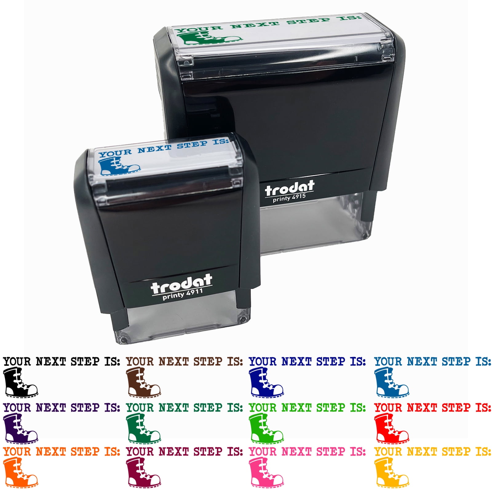 Your Next Step is Teacher Student School Self-Inking Rubber Stamp Ink ...
