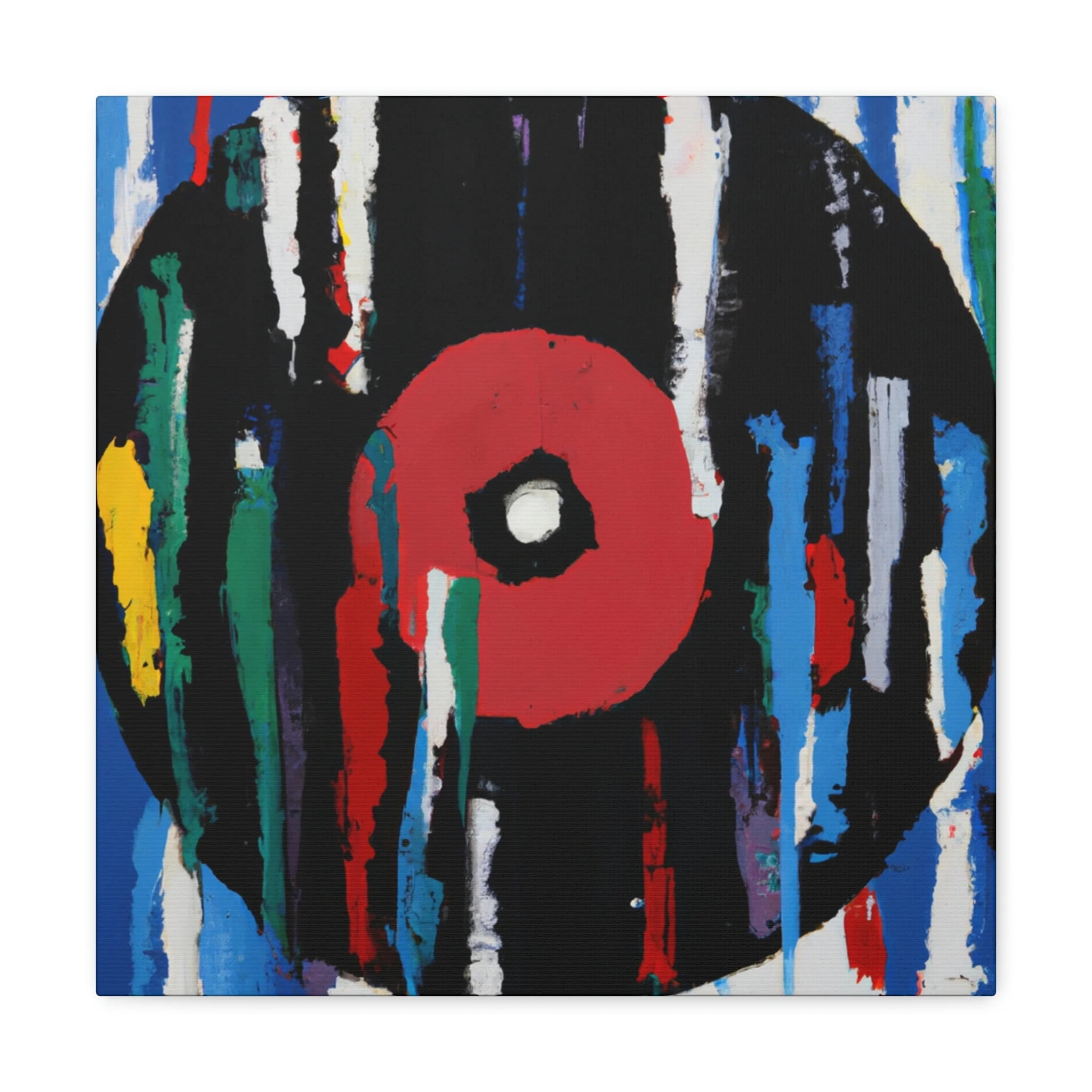 Spinning Vinyl Expressionism - Canvas - Walmart.com
