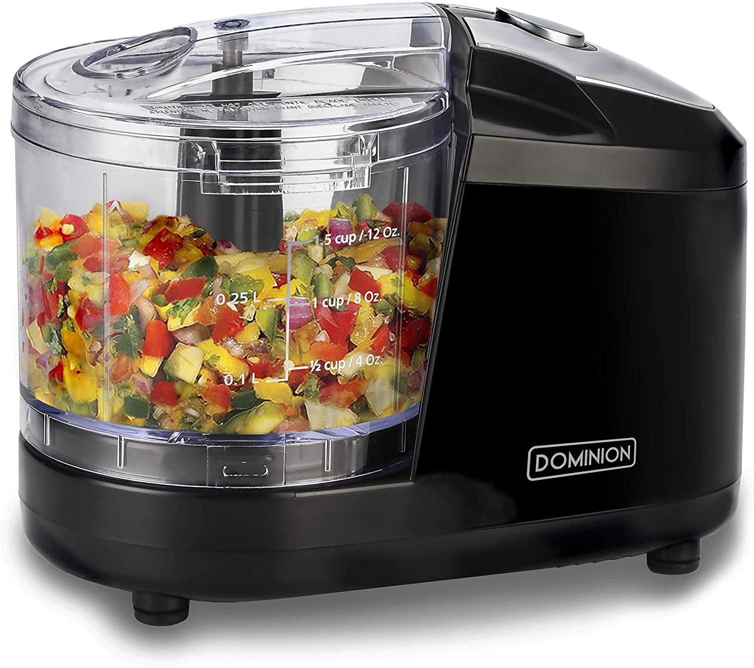 Dominion Home Mini Food Chopper, Black, 1.5 Cups - Walmart.com