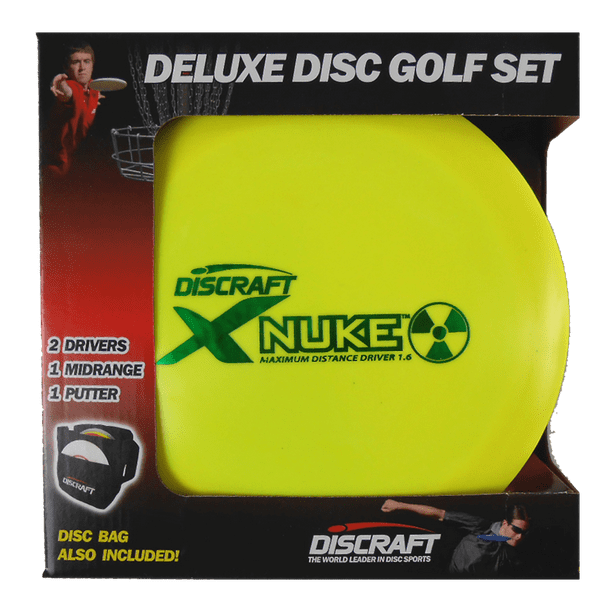 Discraft 4-Disc and Bag Deluxe Disc Golf Set [Colors may vary ...