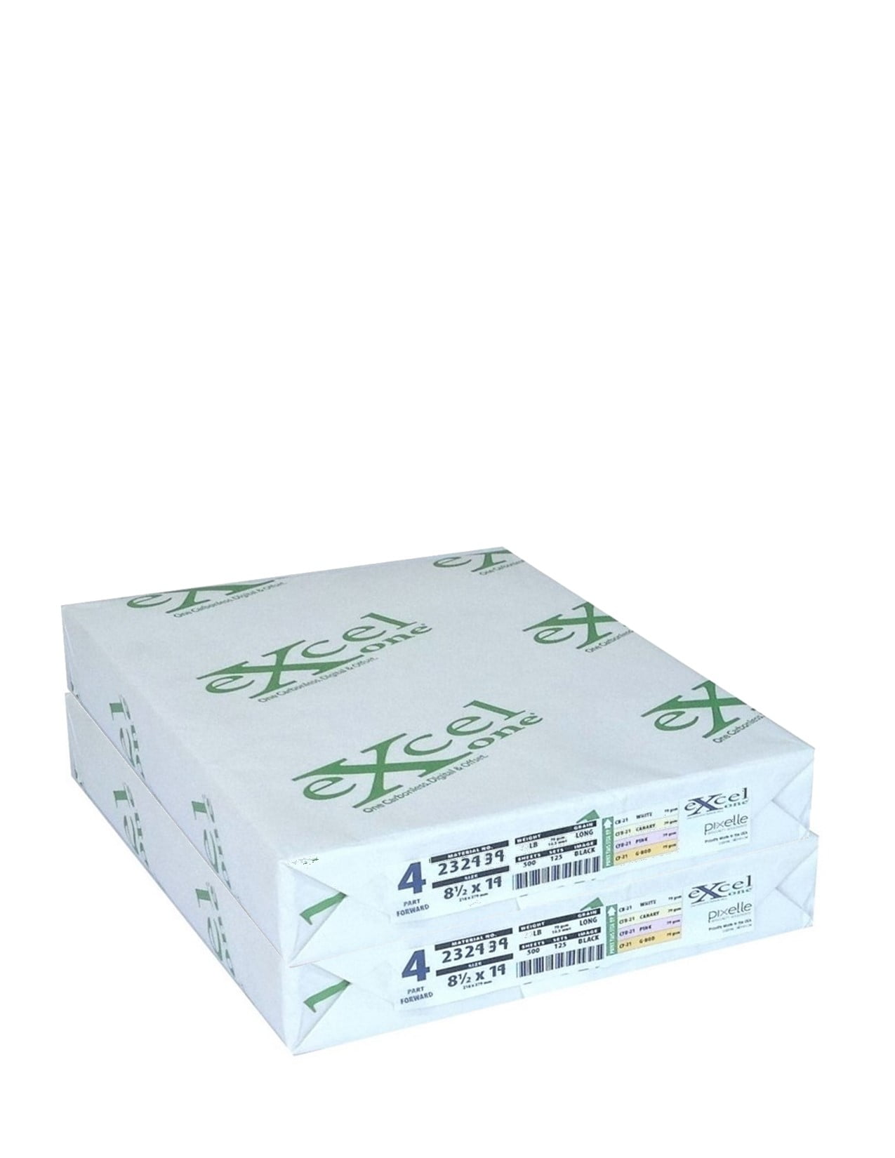 Excel One Carbonless 4-Part Forward Paper (White/Canary/Pink/Gold), 8.5 ...