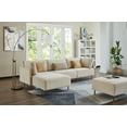 Familymill Large Couch, 108'' Fabric L-Shaped Modular Sectional Sofa ...