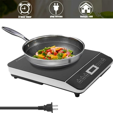 Duxtop LCD Portable Double Induction Cooktop 1800W Digital Electric ...