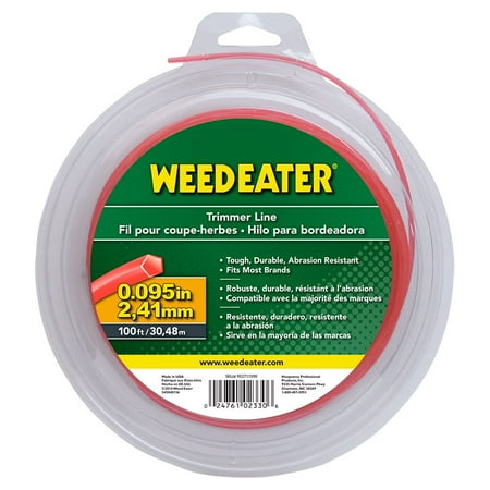 Weed Eater 588938001 0.095" by 100' Premium 5-Edge String Trimmer Line ...