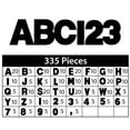 ArtSkills 2.5" Black Paper Letters & Numbers, 335-Piece Set for Posters, School Projects ...