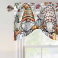 Fall Gnomes Tie Up Valance Curtains for Windows, Kitchen Curtains ...