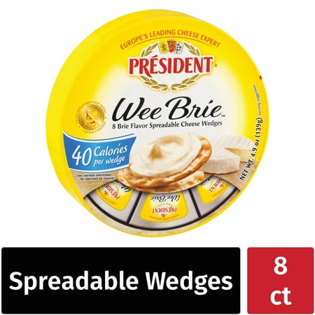 UPC 077901006202 - President Wee Brie Cheese 8ct - 4.9oz | upcitemdb.com