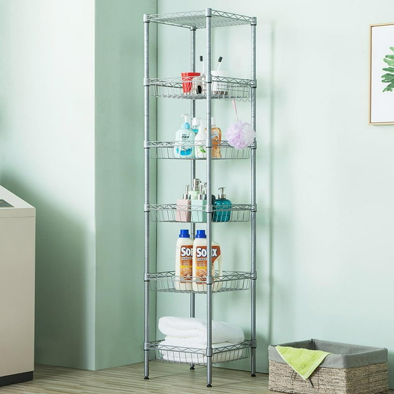 TRINITY EcoStorage 5-Tier Wire Shelving Rack With Wheels 36, 47% OFF