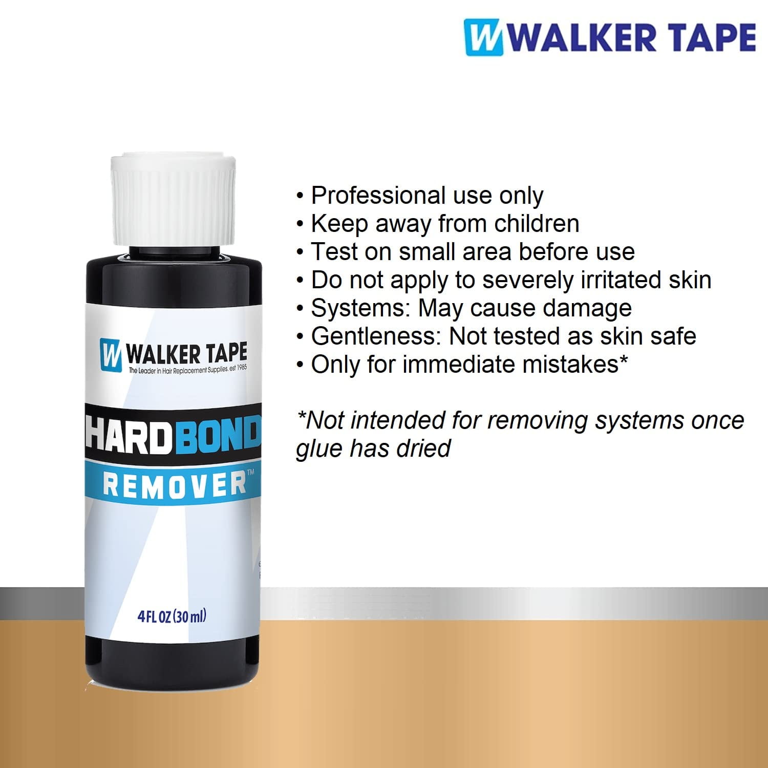 Buy 4oz Hard Bond Remover w/ Brush Applicator Bundle Pack | For ...