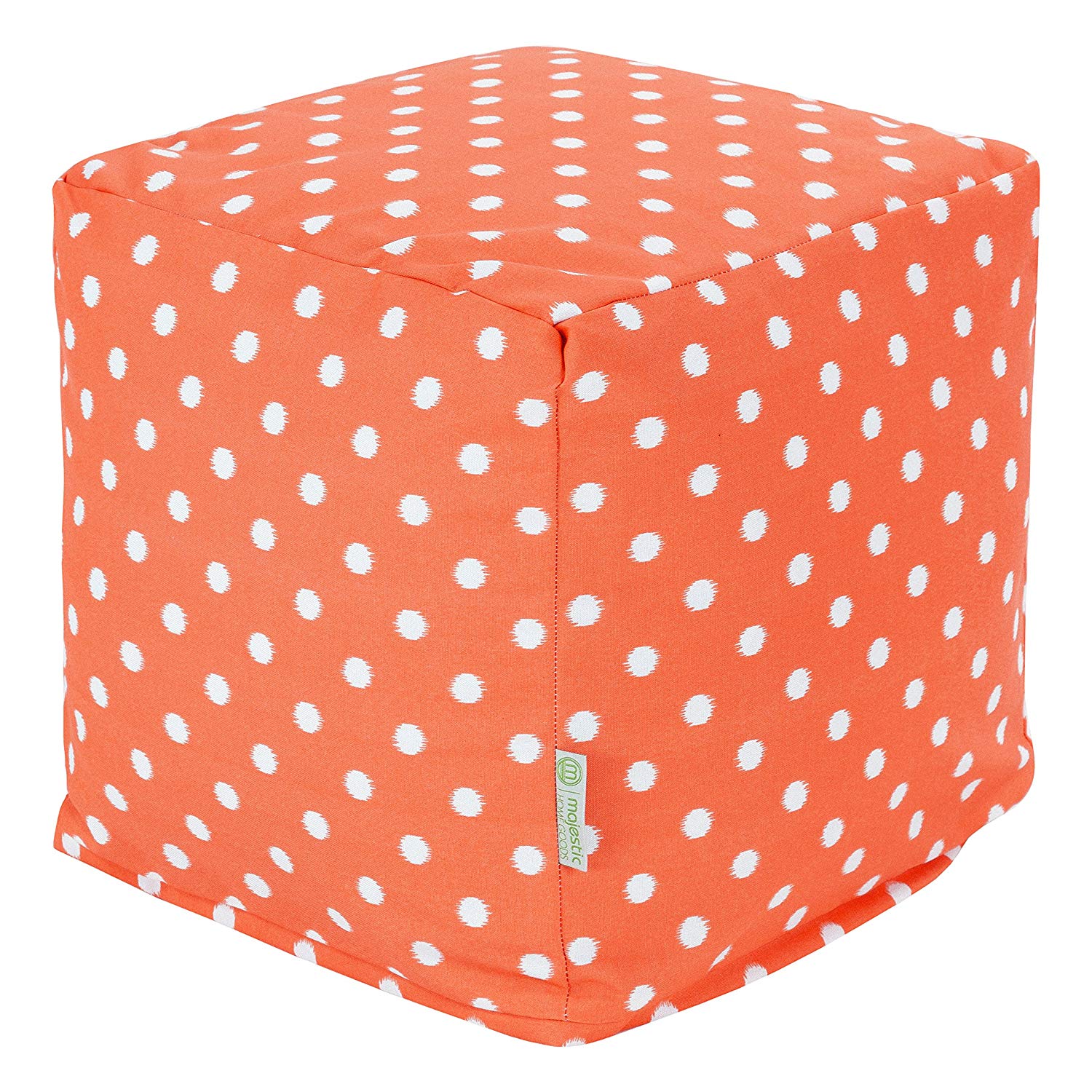 Majestic Home Goods Ikat Dot Indoor/Outdoor Ottoman Pouf Cube - Walmart.com