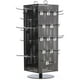Countertop Pegboard Spinner Rack, Magnetic, 60 Hooks (Black with Chrome ...