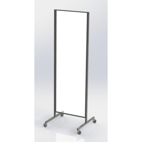 Acrylic Covid-19 Floor Stand Screen 24" / On Wheels / Clear | Walmart ...