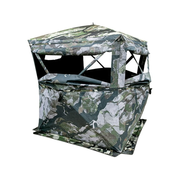 TIDEWE Hunting Blind, Double Ground Blinds 270° See Through for 3-in-1 ...