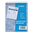 Telephone Message Book With Fax/mobile Section, Two-Part Carbonless, 4. ...