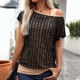 Casual Tops for Women New Summer Mesh T-Shirt for Women ,Fashion Faux ...
