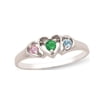 Personalized Engravable Daughter's Birthstone Ring in Sterling Silver ...