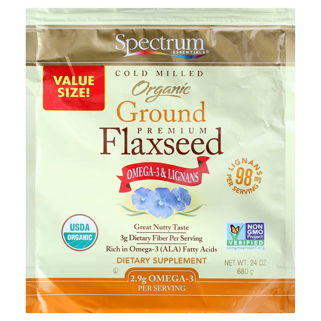 Spectrum Essentials - Organic Ground Premium Flaxseed - 24 oz(pack of 1 ...