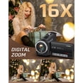 Video Camera 2.7K Camcorder 56MP 16X Zoom Vlogging Camera for YouTube ...