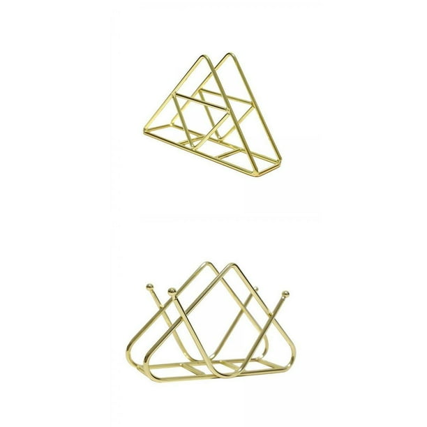 2Pieces Metal Tabletop Paper Napkin Holder Stand Organization Durable ...