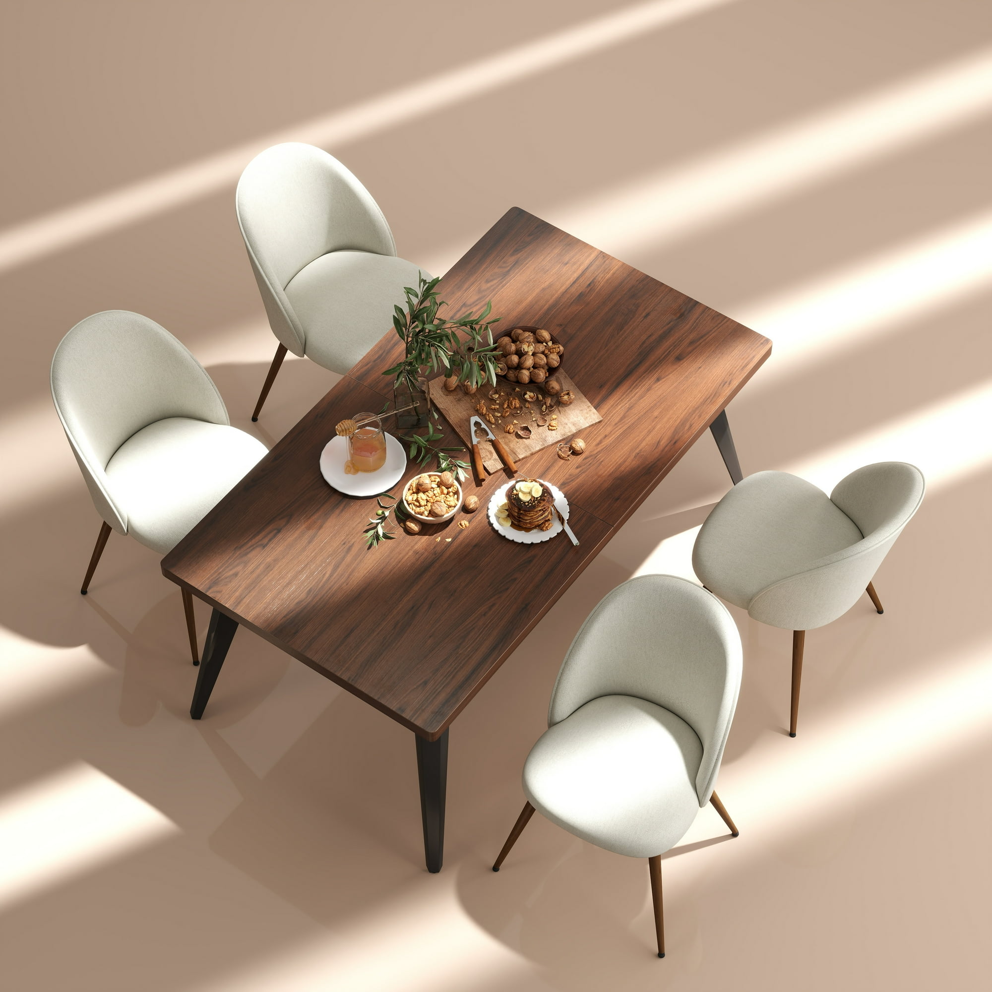 Click here for Homy Casa 63 In. Large Dining Table For 4-6 People... prices