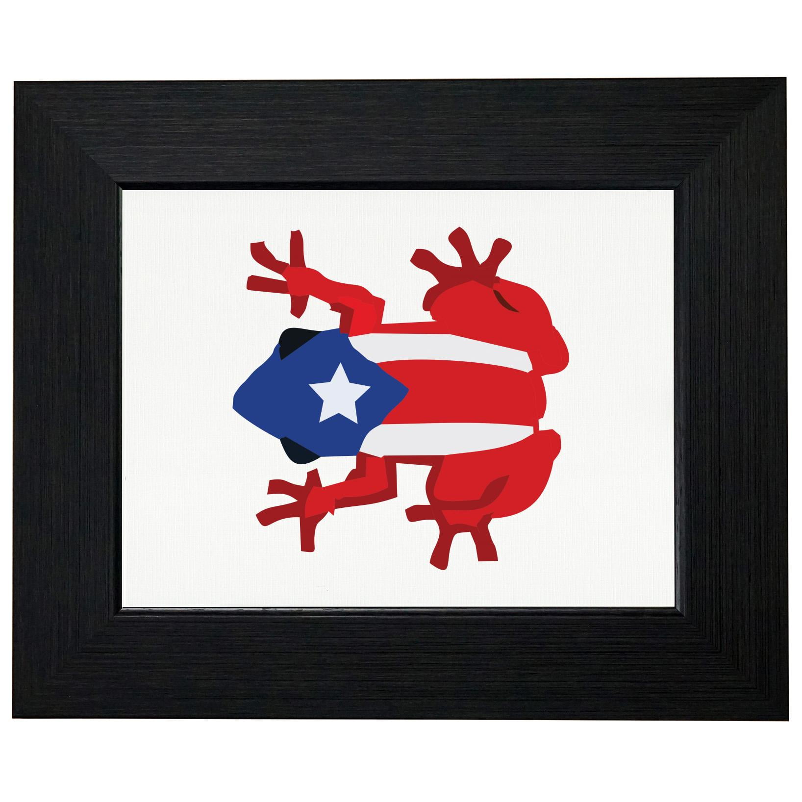Puerto Rico Flag With Coqui