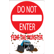Monster Truck Wall Decals / Street Sign Wall Decals / Monster Trucks ...