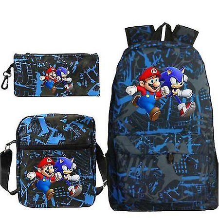 Mario Backpack Three-piece Set School Bag | Walmart Canada