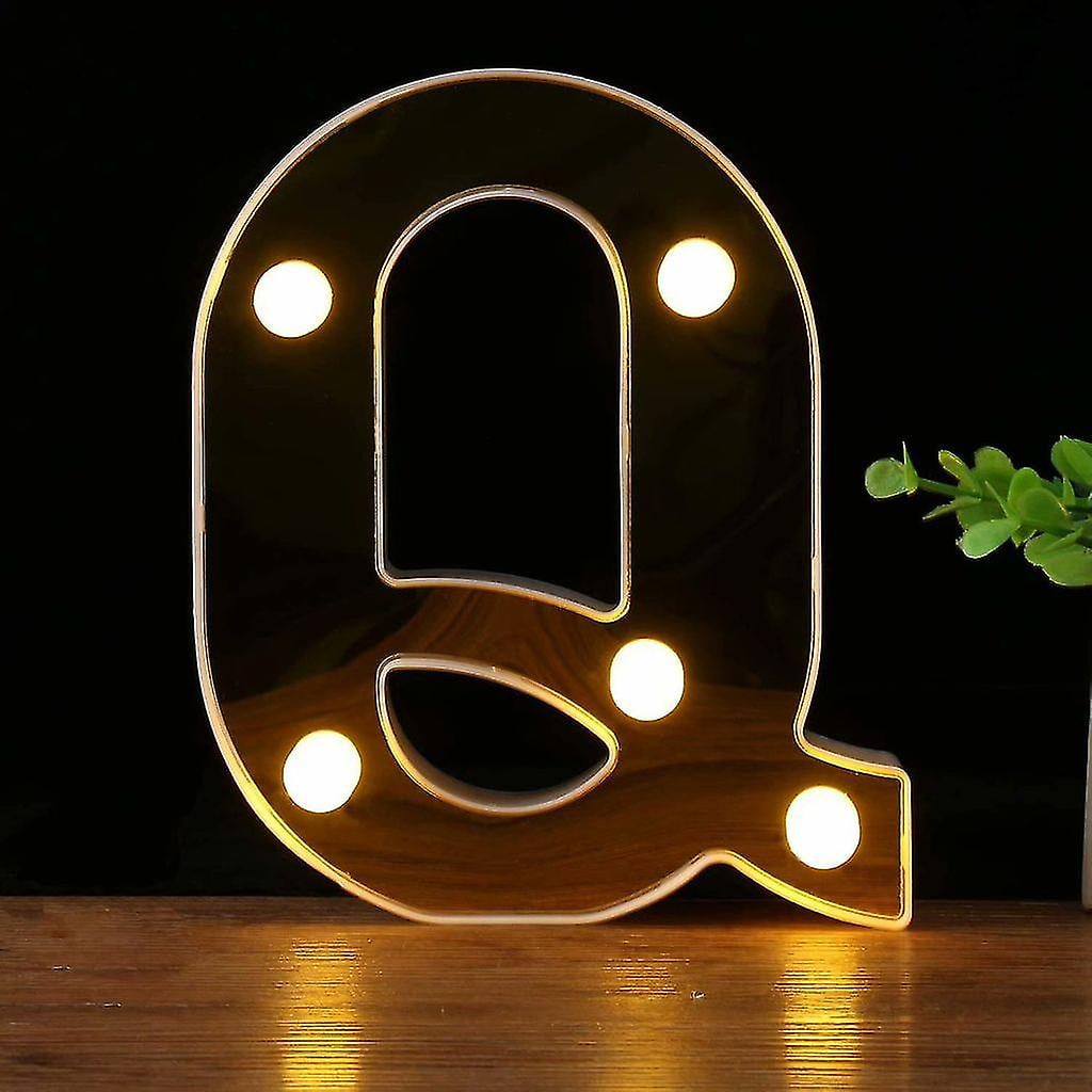 Luces de letras Lámpara del alfabeto Decoración LED para sala de ...
