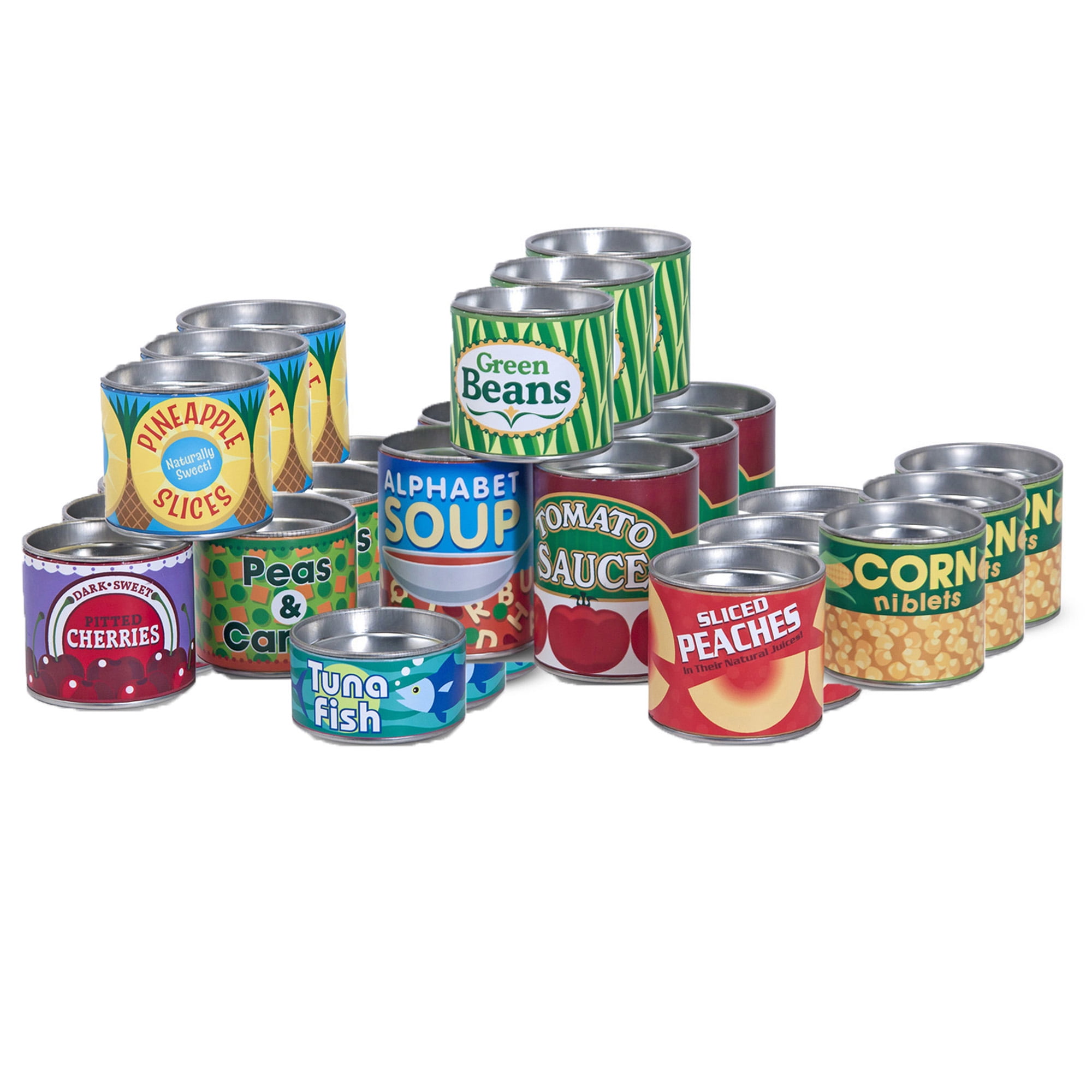 Melissa & Doug® Let's Play House! Grocery Cans, 3 Sets - Walmart.com ...