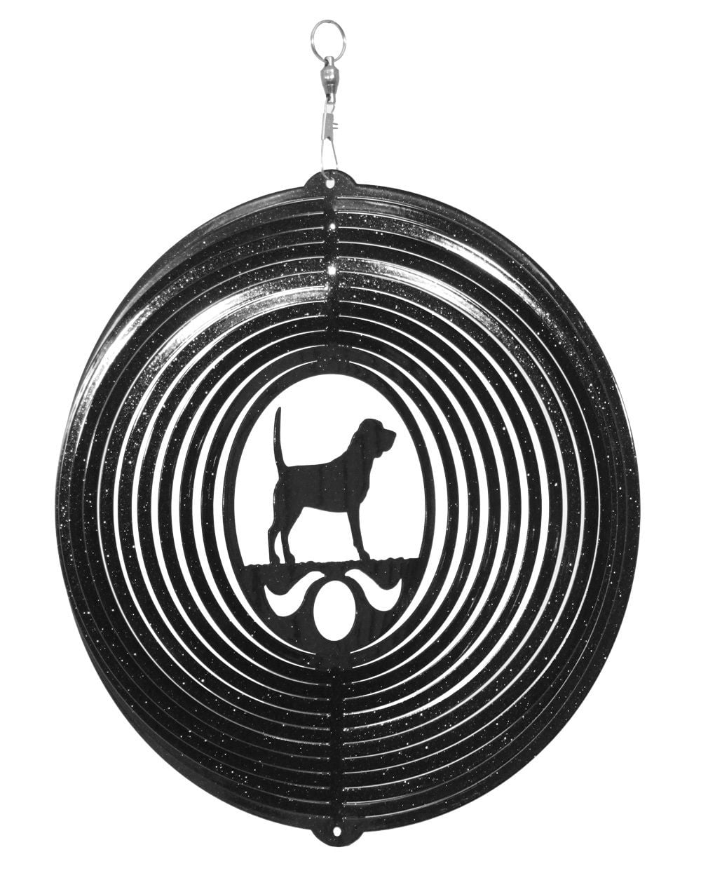 SWEN Products BEAGLE Dog Circle Swirly Metal Wind Spinner - Walmart.com