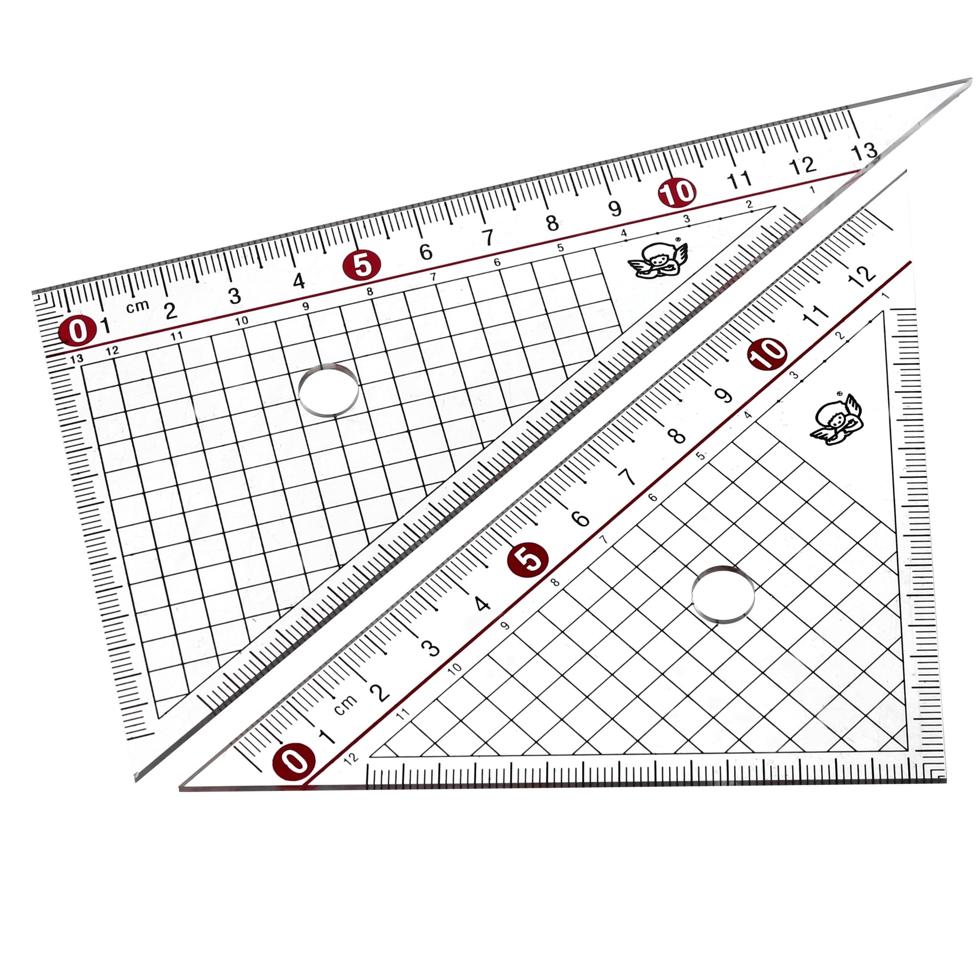 Measuring Tool Set 30/60 45 Degree Triangle Ruler Plastic - Walmart.com ...