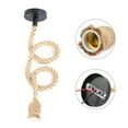 BIMZUC E27 Lamp Base 1m Hemp Rope Cord Electric Wire DIY Pendant ...