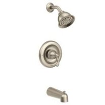 Moen Traditional Spot Resist Brushed Nickel Posi-Temp(R) Tub/Shower - Walmart.com