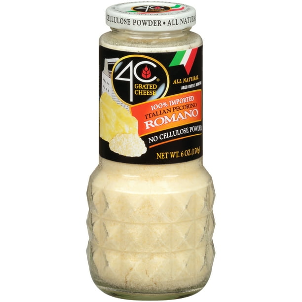 4c Italian Romano Grated Cheese Jar, 6 oz - Walmart.com