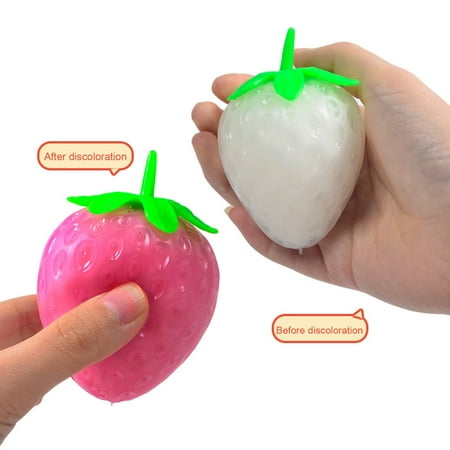 Lubelski Strawberry Squeeze Toy Discolored in Light Cute Simulation ...