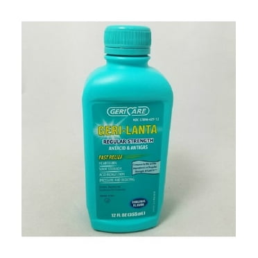 Geri-Care Geri-Lanta Liquid Antacid, Heartburn and Gas Relief, Regular ...