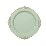 Balsa Circle 10 Sage Green Round 8" Disposable Plastic Salad Dinner ...