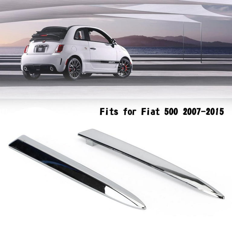 Pair Chrome Front Bumper Upper Grill Moulding Trim For Fiat 500 2007 2015 Walmart
