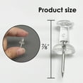 BAZIC Push Pins Color Thumb Tacks Steel, Plastic Head (100/pack), 2 ...