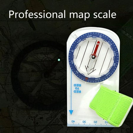 Compass Scale Ruler Scouting Hiking Camping Boating Orienteering Map ...