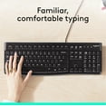 Logitech K120 Full-Size Low-Profile Wired Keyboard for Laptop Computer ...