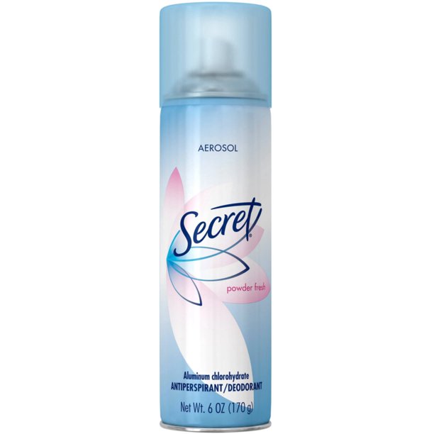 Secret Anti-Perspirant Deodorant Aerosol Spray, Powder Fresh 6 oz (Pack ...