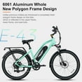 Addmotor Citypro 26inch Electric Bike for Adult, 125 Miles, 500W Commuter City Cruiser Electric ...