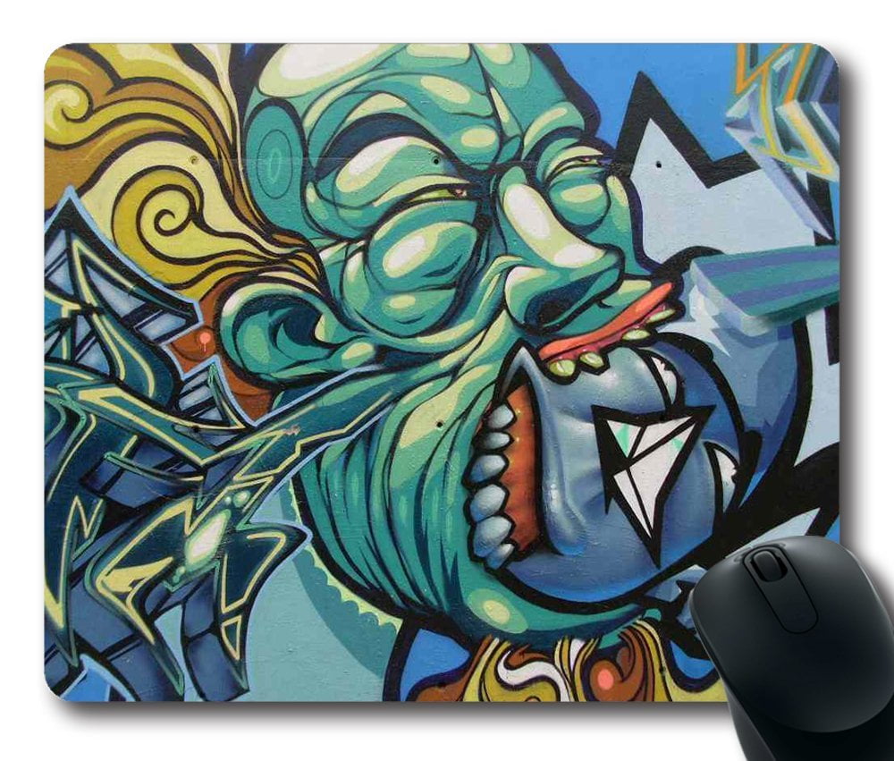 POPCreation Graffiti Printed Mouse pads Gaming Mouse Pad 9.84x7.87 ...