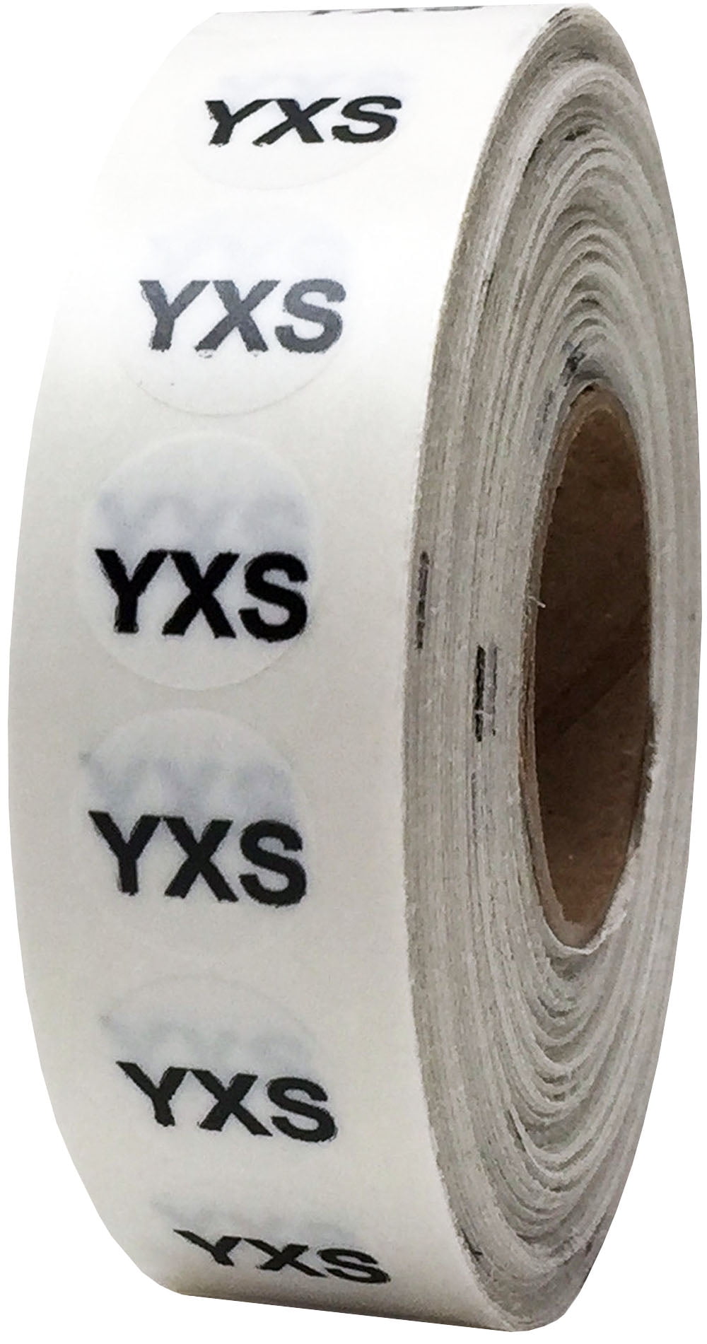 YXS Clear Clothing Size Strip Stickers, 3/4 x 4 Inches in Size, 200 ...