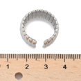 304 Stainless Steel Open Cuff Ring for Women Stainless Steel Color ...