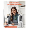 Bladeless Desk Fan, 12.99 Inch Portable USB Fan, 6 Speed Quiet Cooling ...