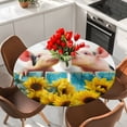 Country Farmhouse Round Tablecloth 55-60 Inch Round Fitted Table Cloth ...
