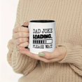 1pc 11oz Humorous Dad Joke Coffee Mug - Left/Right Handle, "DAD JOKE ...