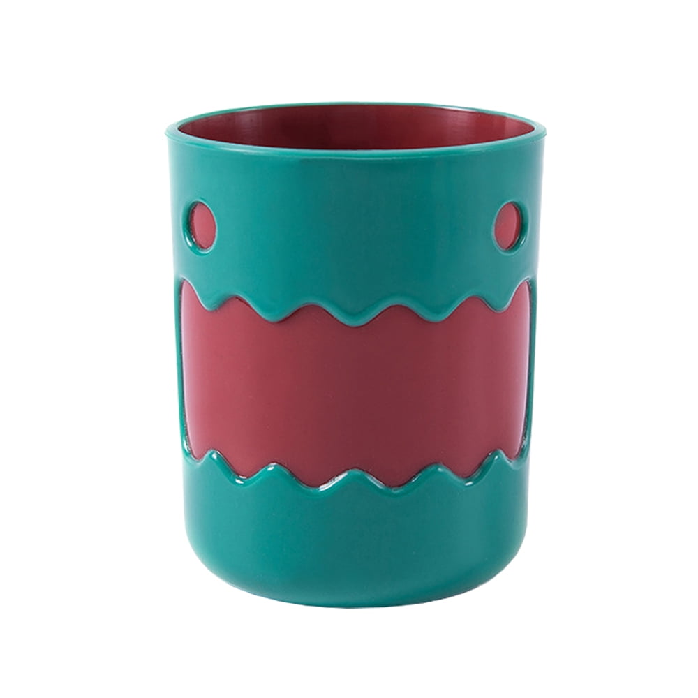 Cartoon little monster two-color bathroom toothbrush cup Household ...